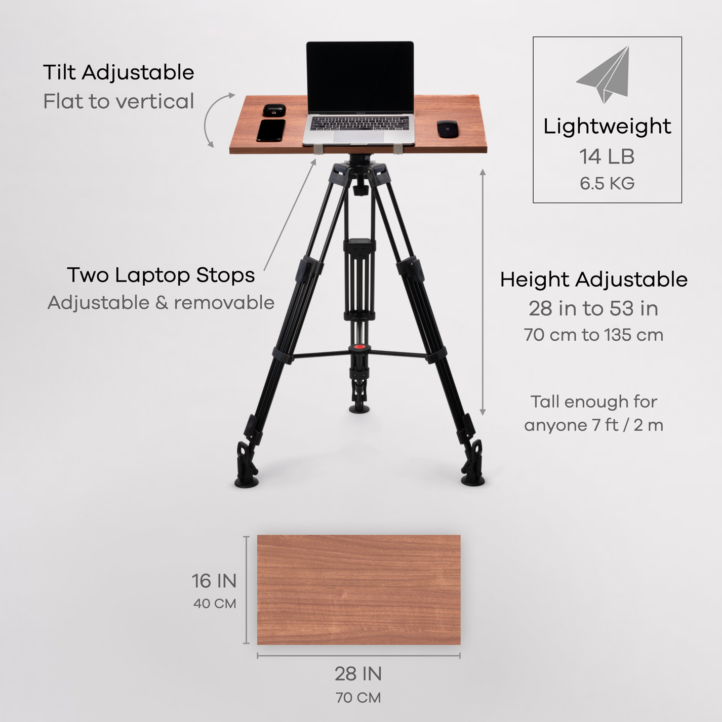 TRIPOD STANDING DESK PRO – Intension Design